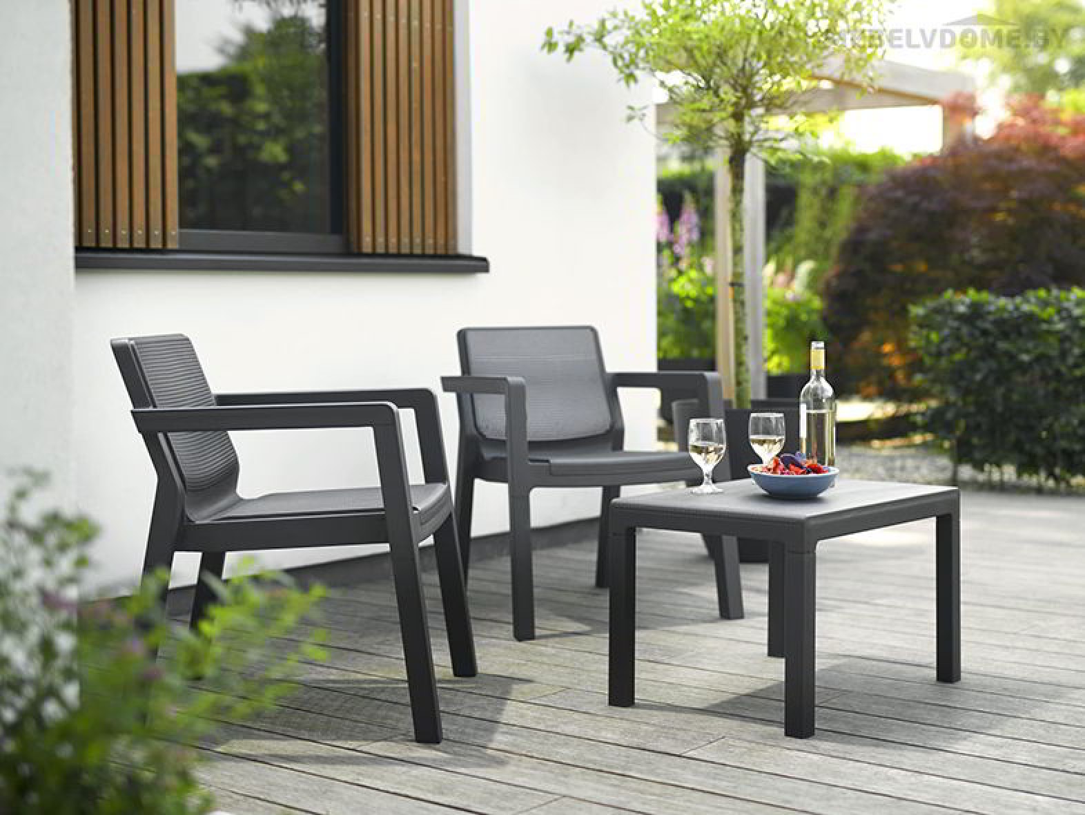 Купить комплект Emily Balcony Set Keter, графит, в Минске: цены, фото ...